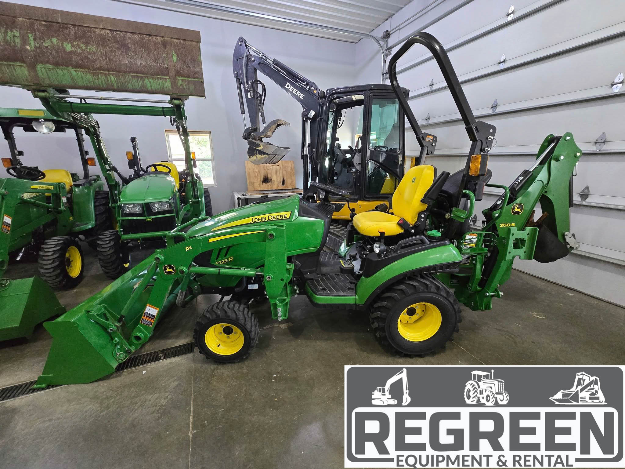 2022 John Deere 1025R Tractor, Loader & Backhoe! - ReGreen Equipment ...